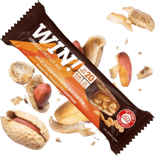 WIN PROTEIN BAR | חטיף חלבון ווין 60 גרם - חלבוז - חלבון זמין